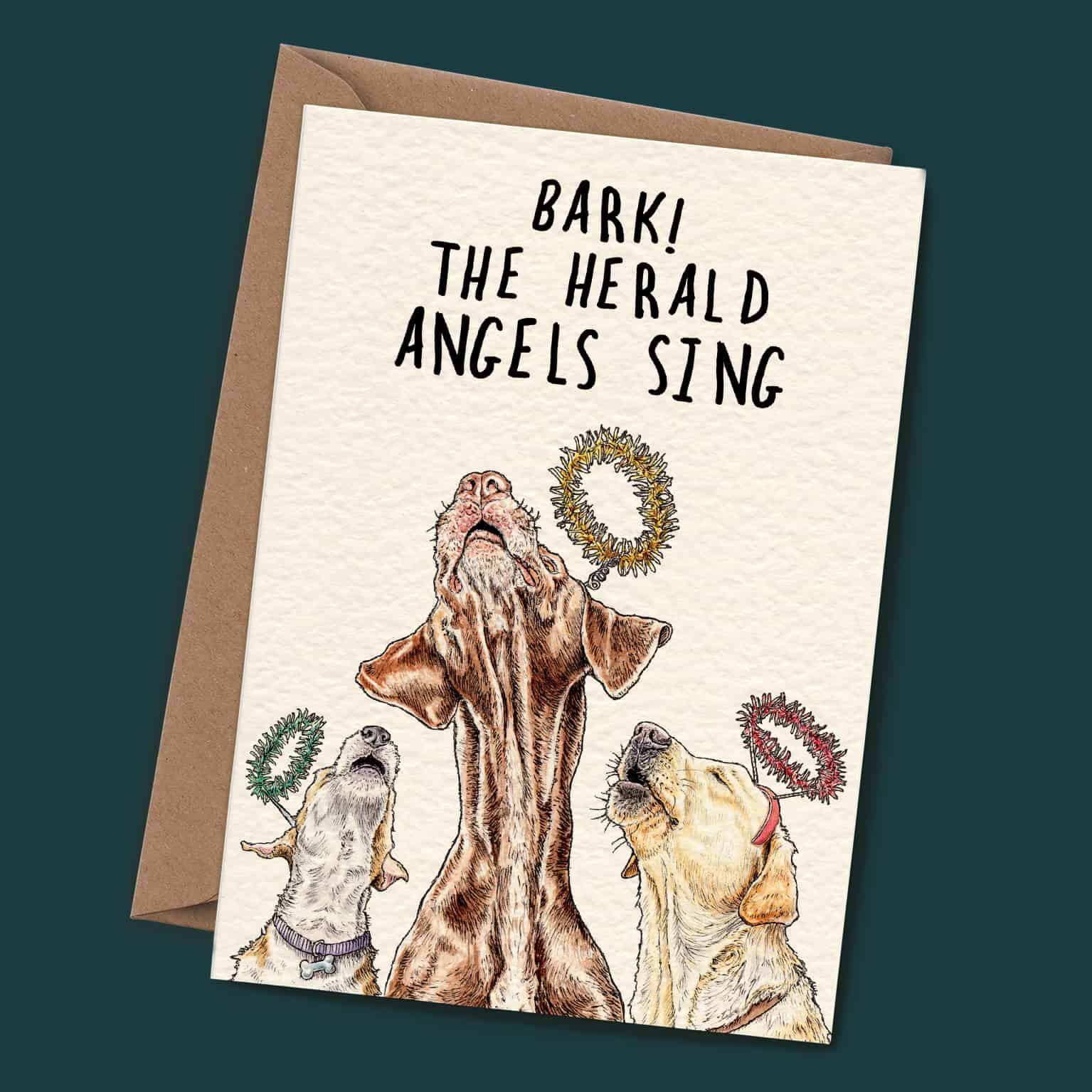 Bark Angels Card - Holiday Card - Christmas Card – Cheshire Country Store