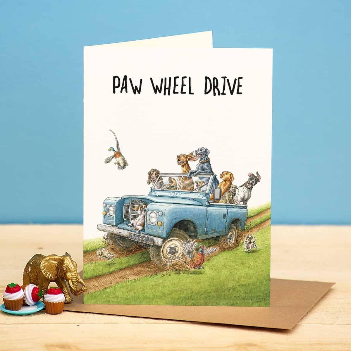 Paw Wheel Drive Card - Everyday Card - Funny – Cheshire Country Store
